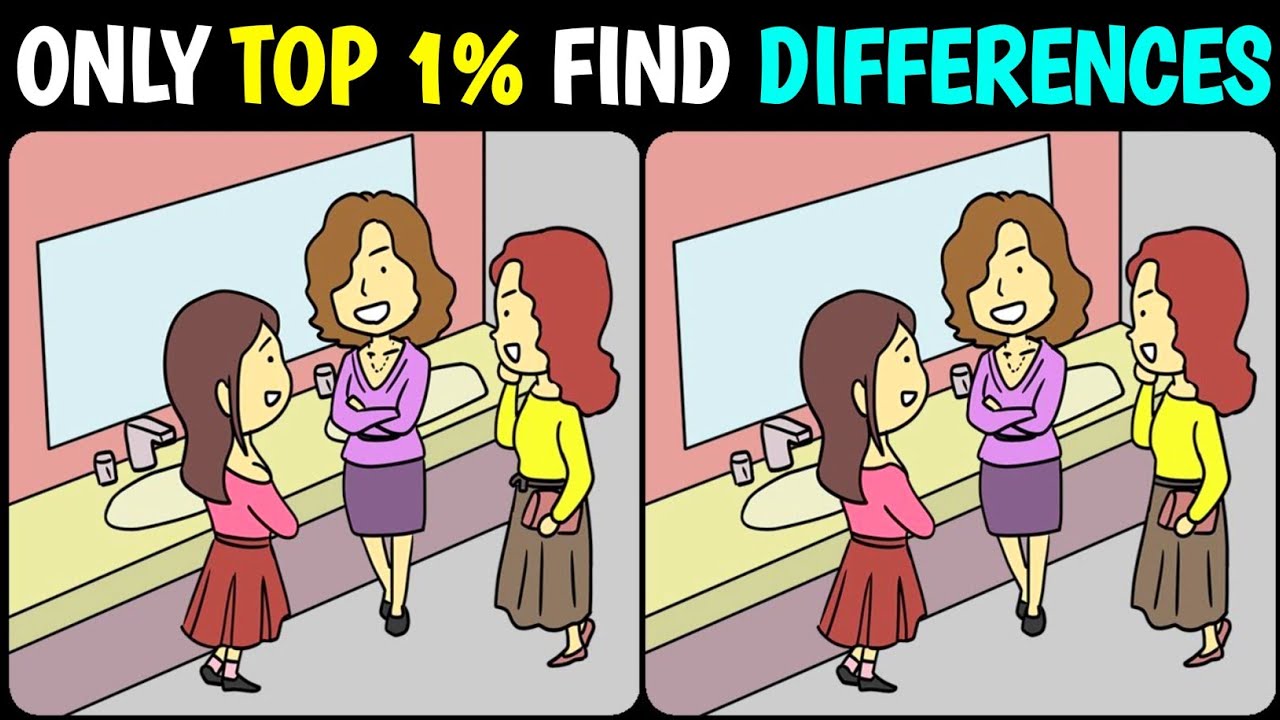 FIND 3 DIFFERENCES 🕵️‍♂️ | Only Top 1% Find All Differences | Hard Challenge #343 | Brain Boss ...