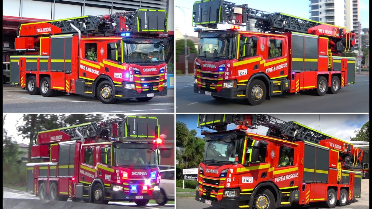 Multiple Aerial Pumper Appliances Responding - Mini-Compilation #2 ...