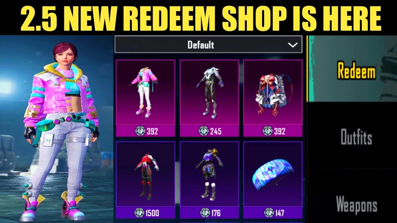2.5 VERSION NEW REDEEM SHOP REWARDS IS HERE😍 | GET PERMANENT BAG & IDOL ...