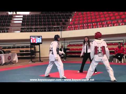 68kg Emrah Sevimli - Haci Dicle (2011 Ümitler Türkiye Taekwondo Şampiyonası)