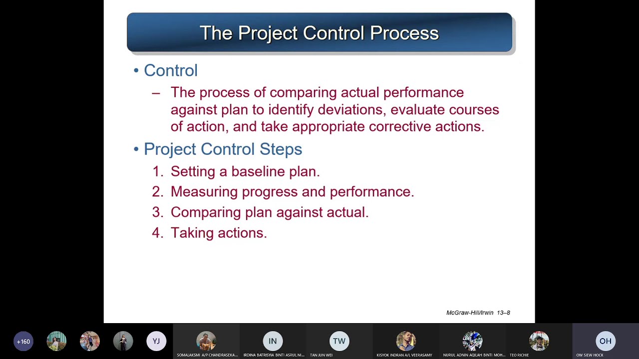 Project Management - Lecture 09(Progress and Performance Measurement ...
