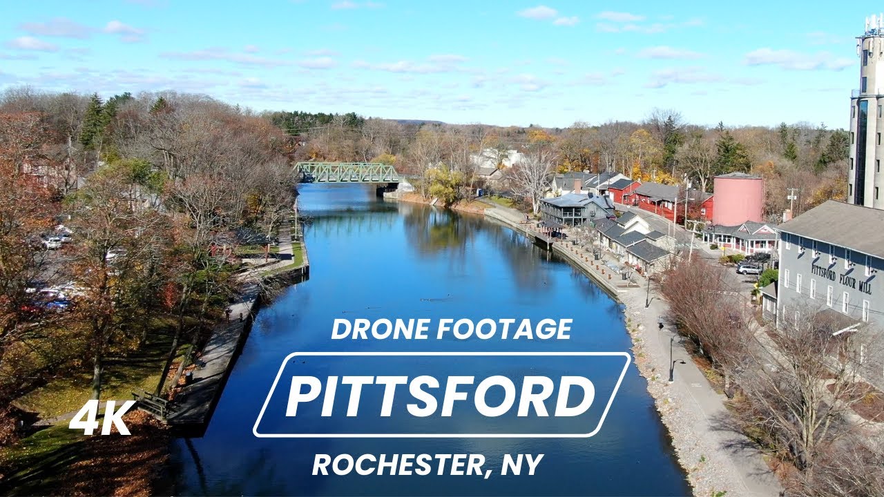 Schoen Place in Pittsford NY on the Erie Canal - 4K Drone Footage - YouTube