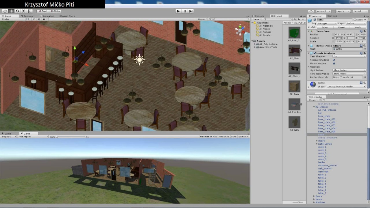 Pub building unity asset store package - YouTube
