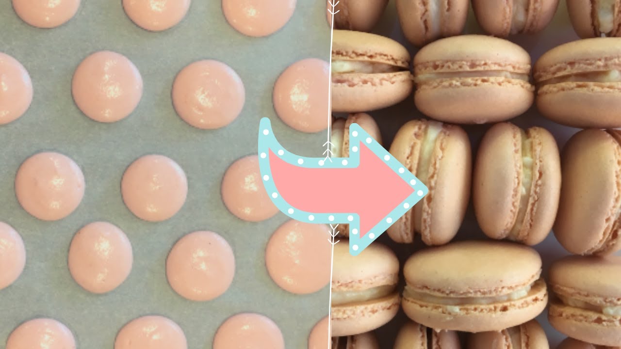 [SUB] How to Make French Macarons | Tips | No hollows | Macaronage ...