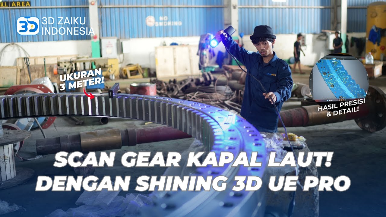 SCAN GEAR KAPAL LAUT! DENGAN 3D SCANNER FREESCAN UE PRO - HASIL NYA ...