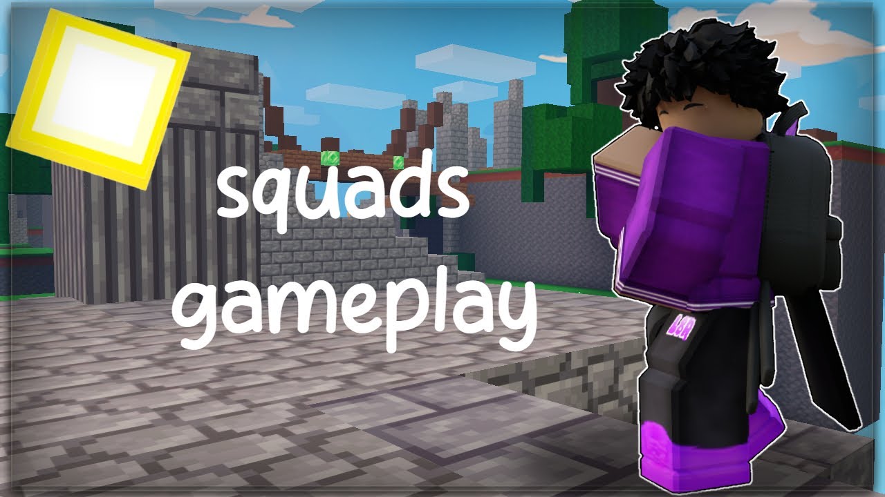 squads gameplay | roblox bedwars - YouTube