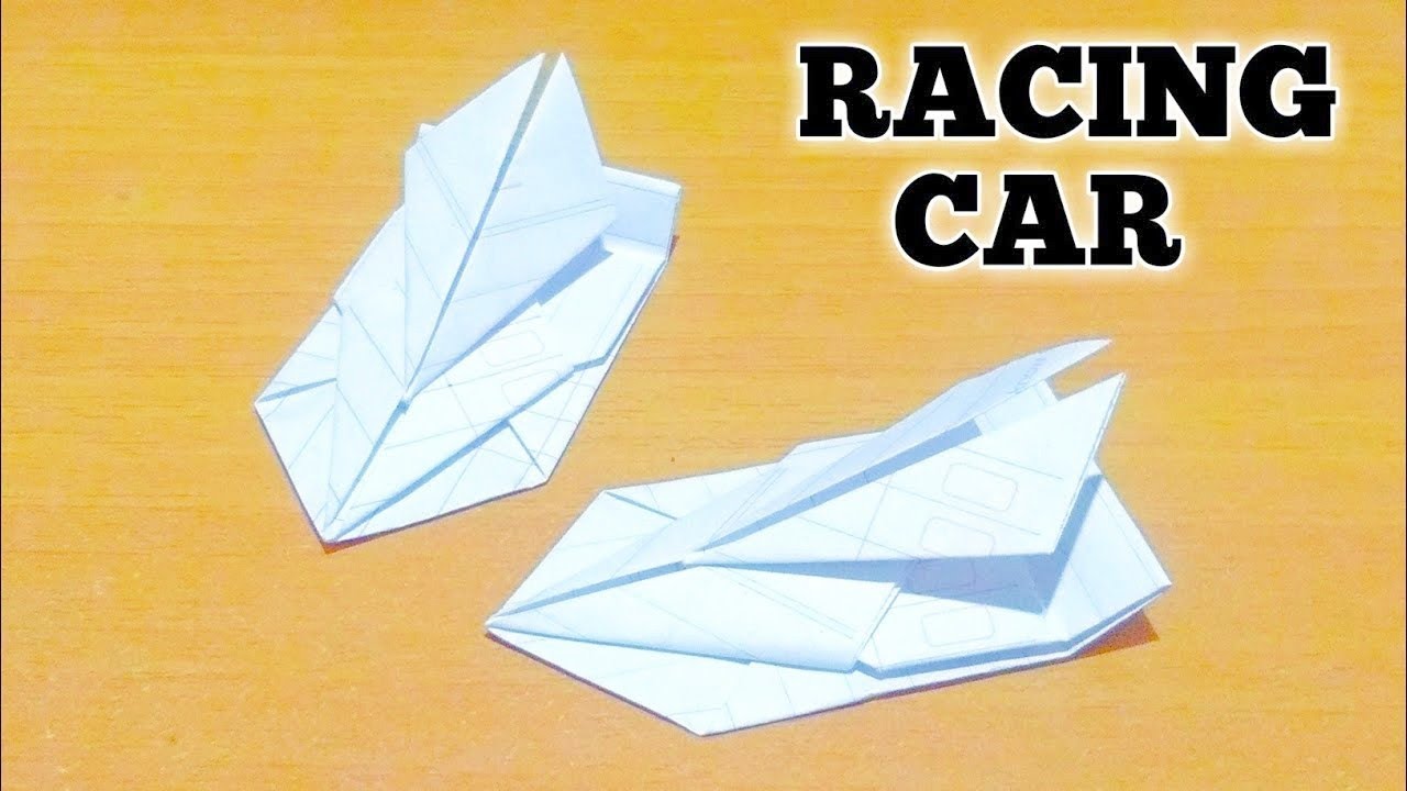 Cara Membuat Origami Mobil | Origami Racing Car - YouTube