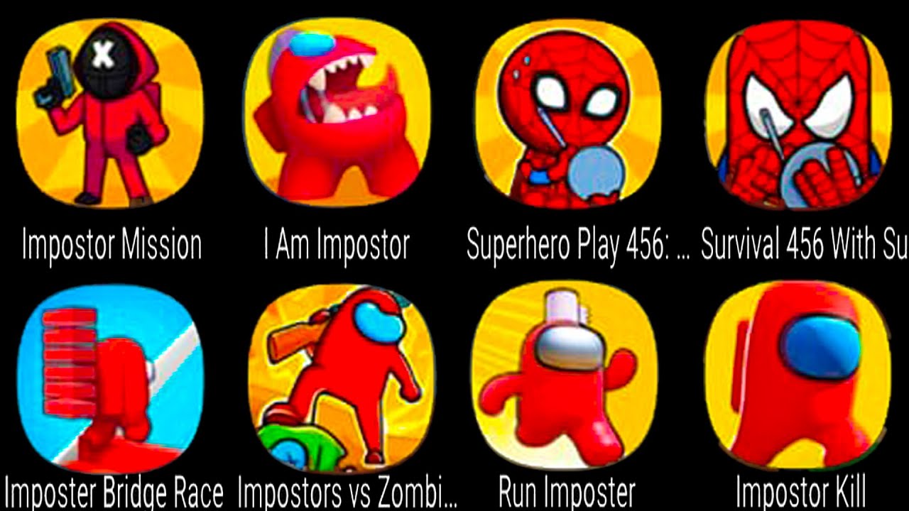 Impostor, I Am Impostor, Superhero Play 456, Survival 456, Imposter ...