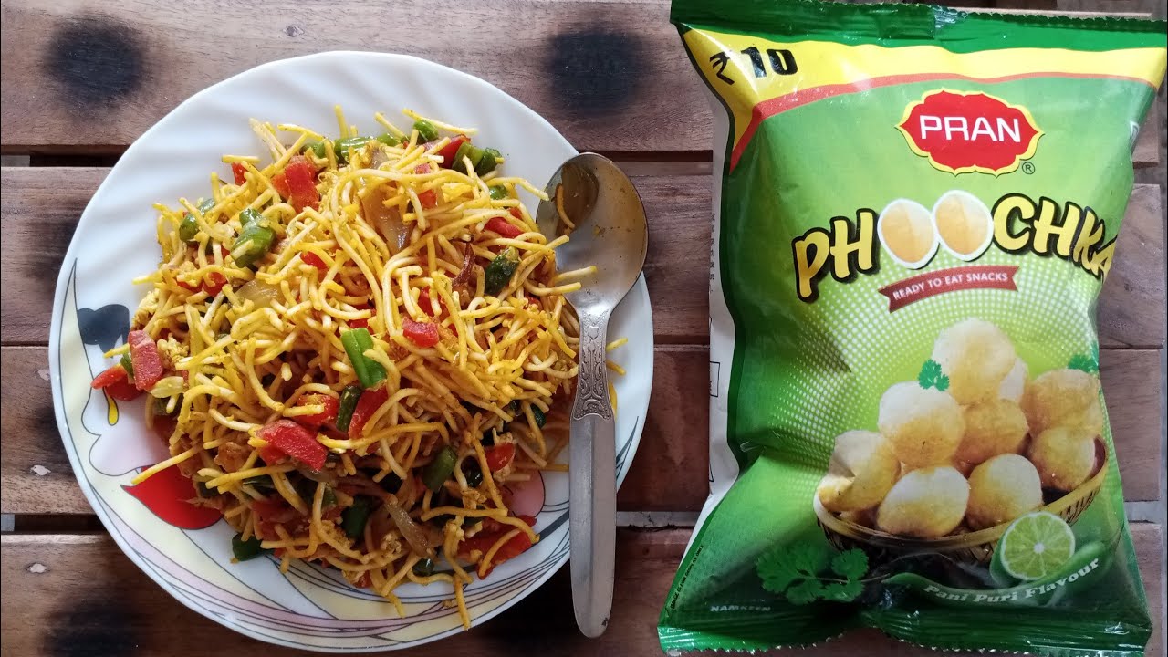Valentines Day Special Mixed Veg Noodles and Pran Phoochka in ASMR ...