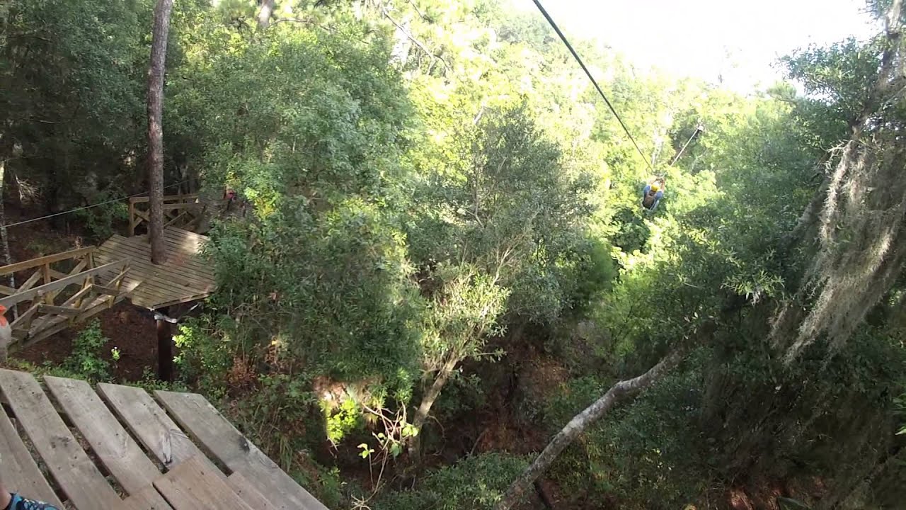 Canyons Zipline Tour GoPro - Ocala Florida - YouTube