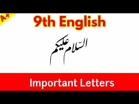 Important letters of 9th class - YouTube
