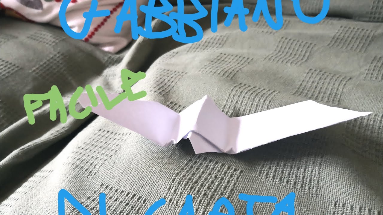 gabbiano fi carta origami facile (ITA) - YouTube