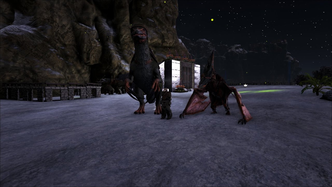 Ark survival ! Therizinosaurus taming and 150 perfect ptera! Ark asylum ...