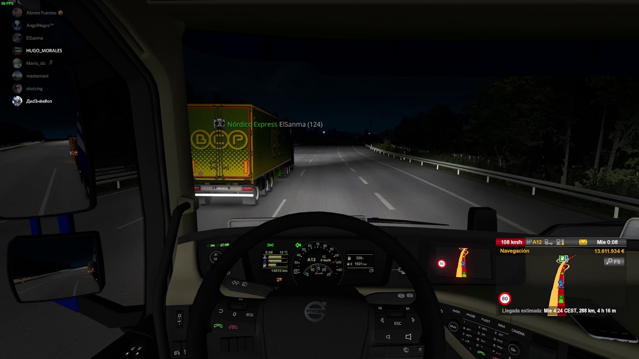 Euro Truck Simulator 2 Multiplayer Choque con la nada XD - YouTube