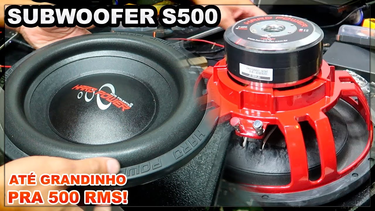 Subwoofer Hard Power S50012 Pol 500 RMS - Review e Teste de Parâmetros ...