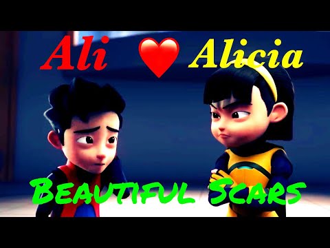 Ejen Ali X Alicia {AMV} - Beautiful Scars [Read description pls ] - YouTube