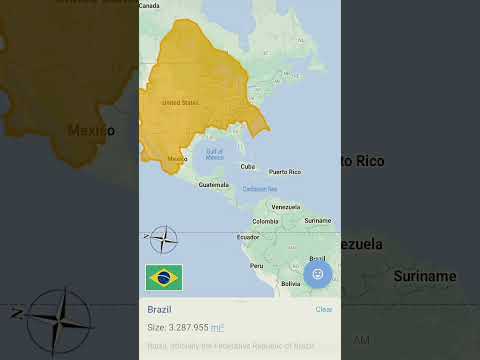 Brazil 🇧🇷 Vs America 🇺🇸 size comparison - YouTube