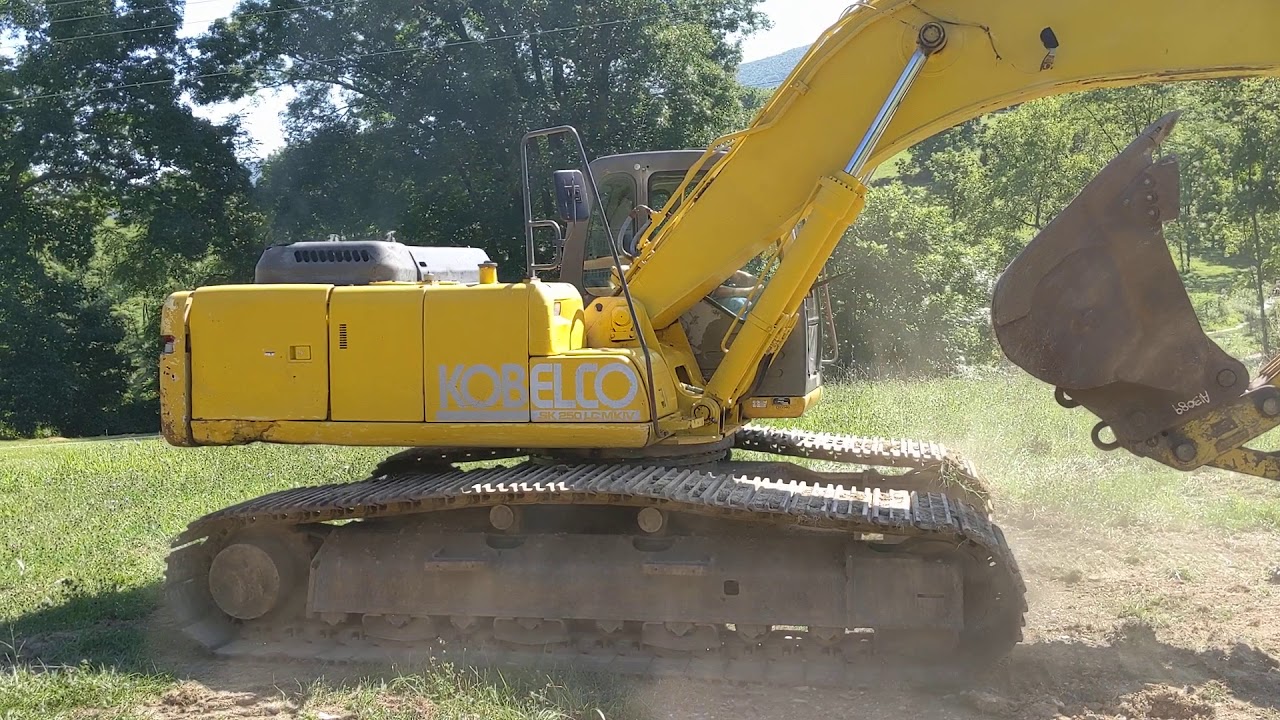 2000 Kobelco SK250LC Excavator Tracking & Operating Inspection Video ...