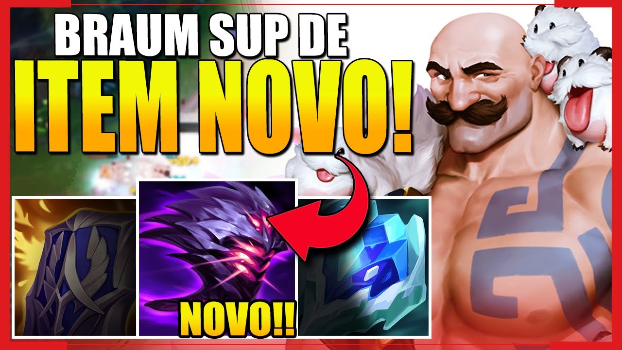 BRAUM SUP COM ESSE NOVO ITEM É META OU MEME?! COMO JOGAR DE BRAUM ...