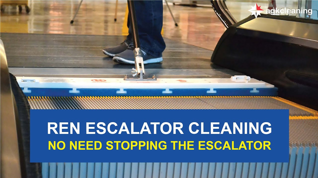 Membersihkan Escalator hanya 5 menit! - Ren Escalator Cleaning ...