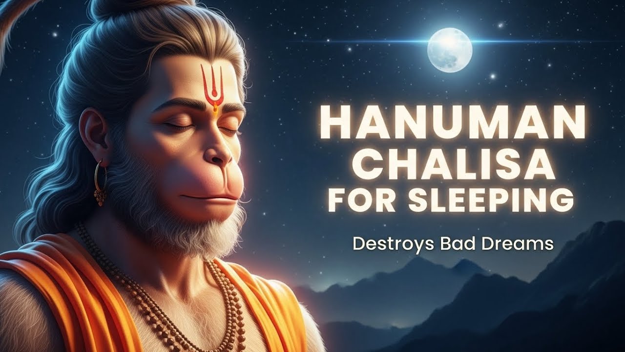 Peaceful Hanuman Chalisa For Sleeping | Hanuman Lullaby | No Bad Dreams ...