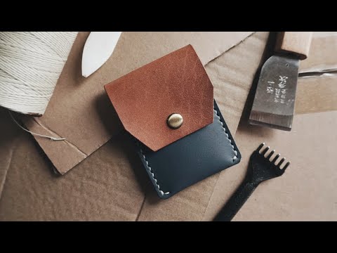 Making a Vertical Snap Wallet with PDF Pattern - YouTube