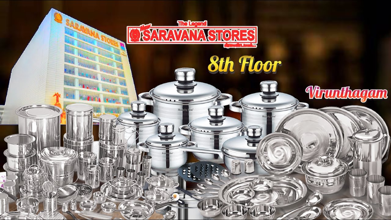Padi Legend Saravana Stores Stainless steel Vessels|Kitchen Utensils ...