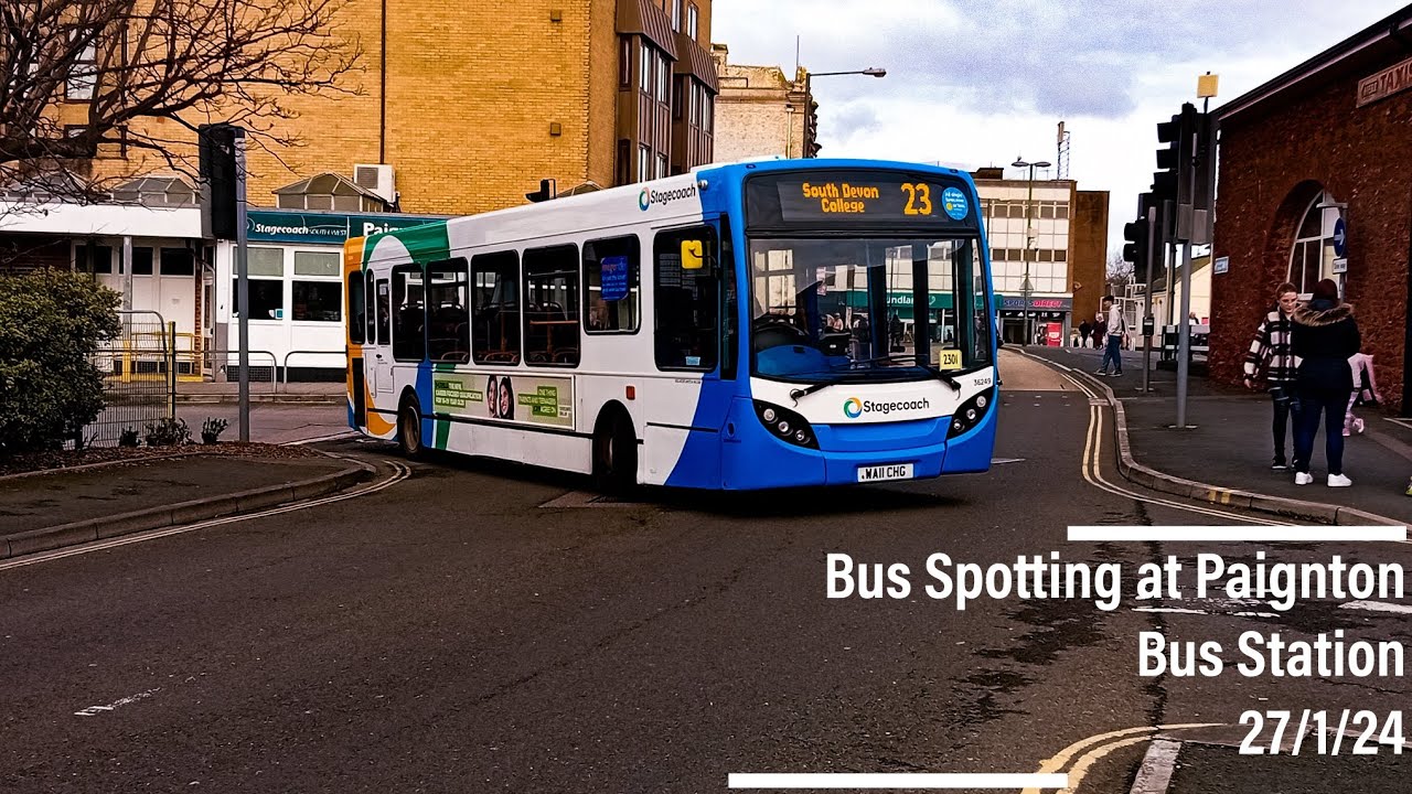 Bus Spotting at Paignton Bus Station 27/1/24 - YouTube
