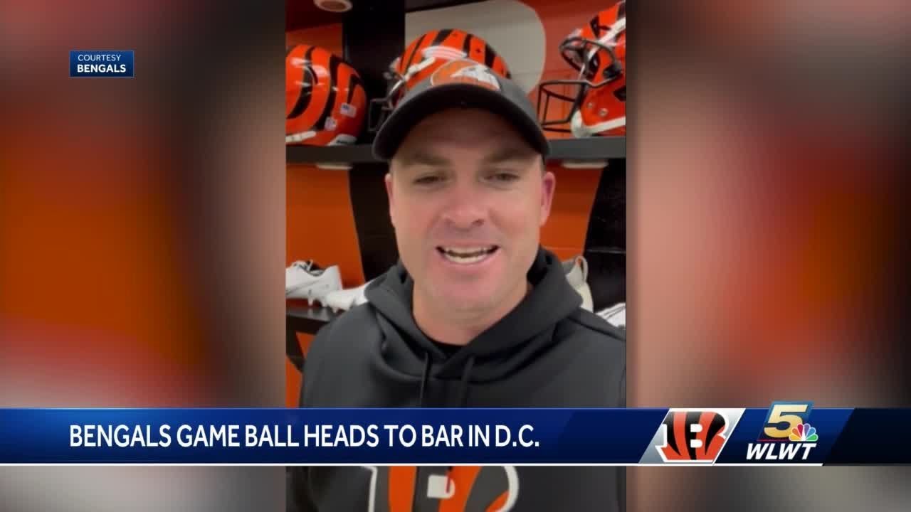 Game ball delivered to 'Bengals themed' sports bar in Washington D.C ...