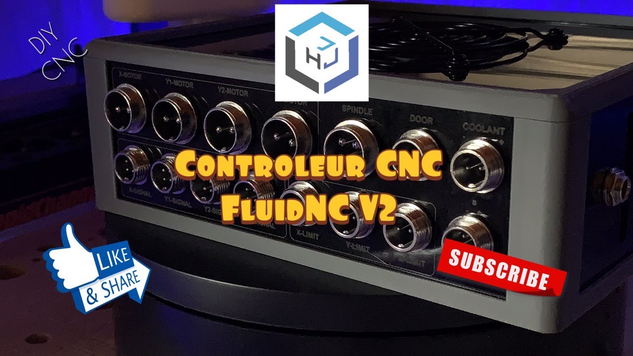 Controleur pour CNC FluidNC V2 - YouTube