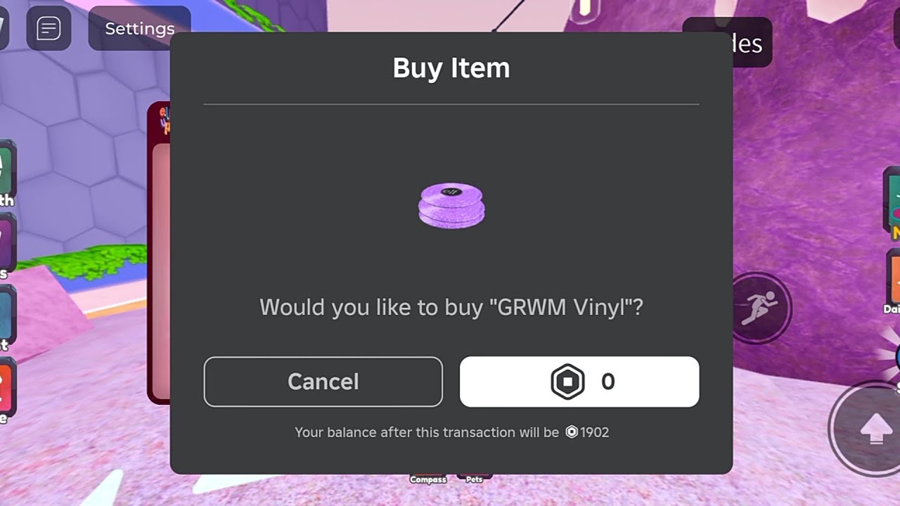 Getting GRWM Vinyl - Free Limited UGC Roblox - YouTube