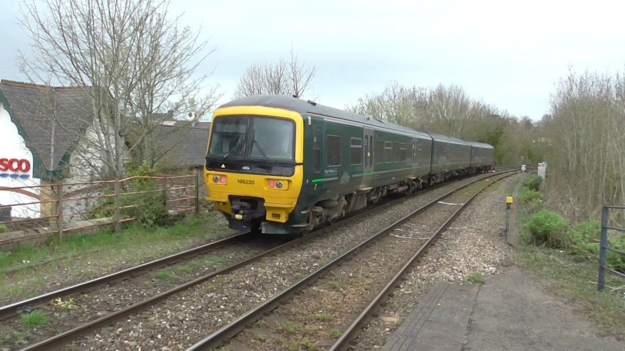 RARE GWR DMU no: 166220 @ Chepstow {5Z55} 17/04/2018. - YouTube