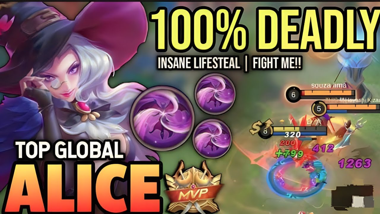 ALICE MLBB NEW DAMAGE UNLIMITED SHIELD & HP HACK!! | ALICE GAMEPLAY ...