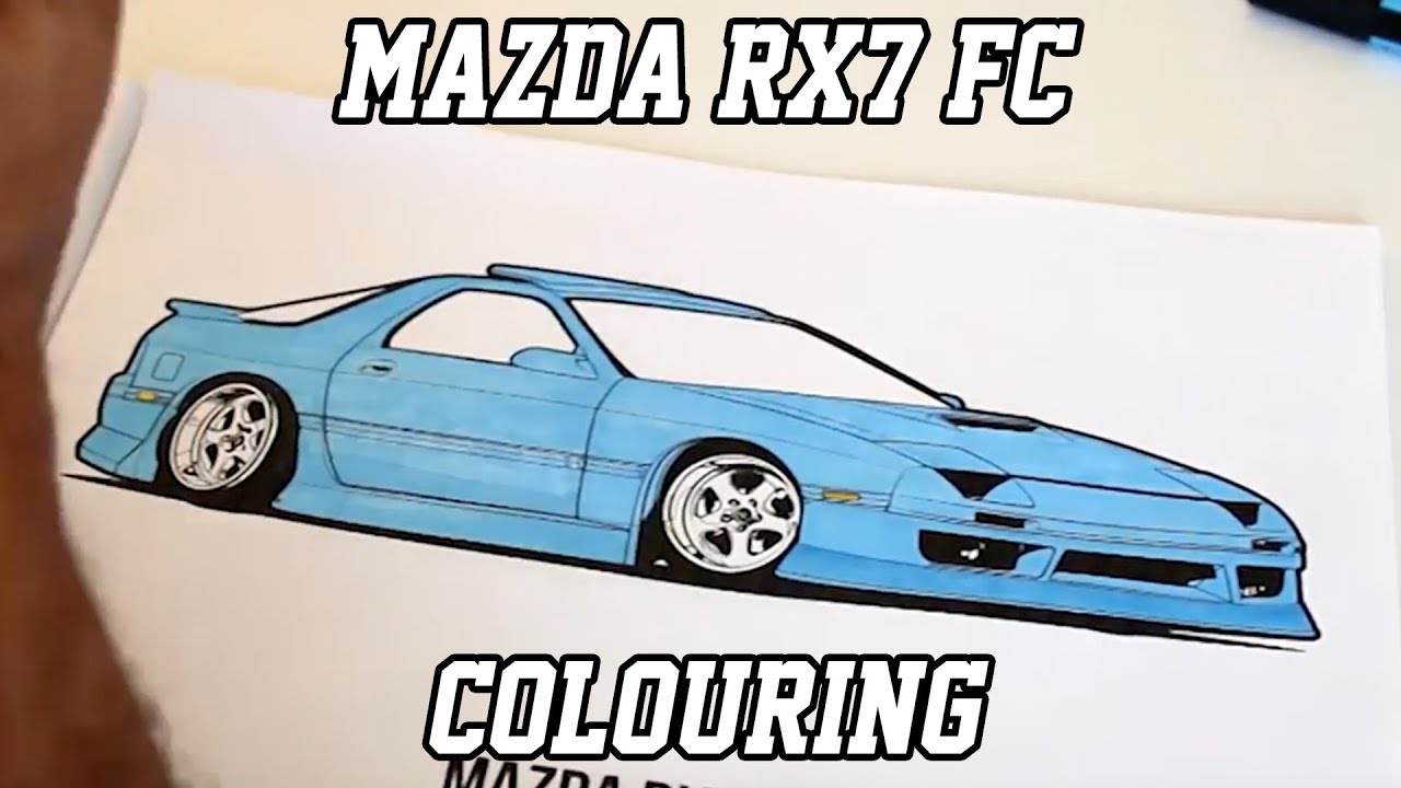Mazda RX7 FC Colouring - YouTube