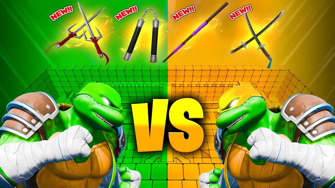 FORTNITE Green VS Yellow RUMBLE 🟢🟡 💥 Ninja Turtles - MAP CODE: 5336 ...