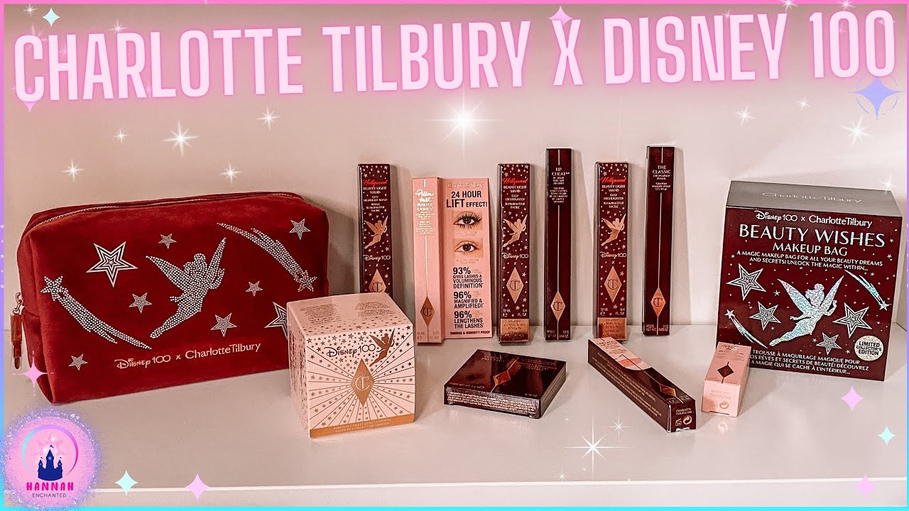 Charlotte Tilbury x Disney 100 Collaboration Makeup Review Brand New ...