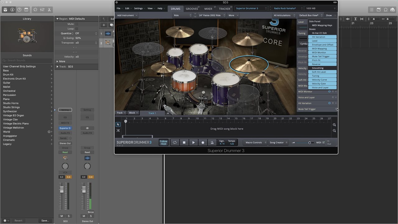 Get Rid of Cymbal Choke in Superior Drummer 3 - YouTube