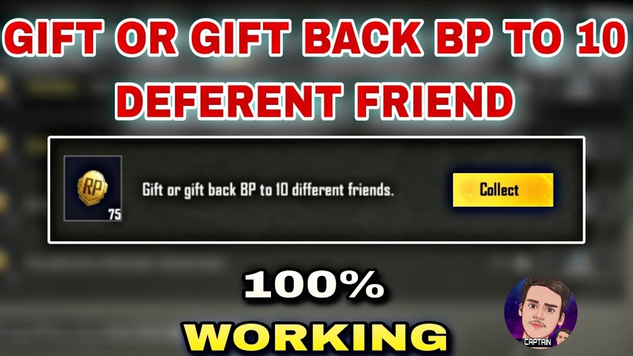 Gift Or Gift Back BP to 10 Different Friends 🔥 How To Gift bp To ...