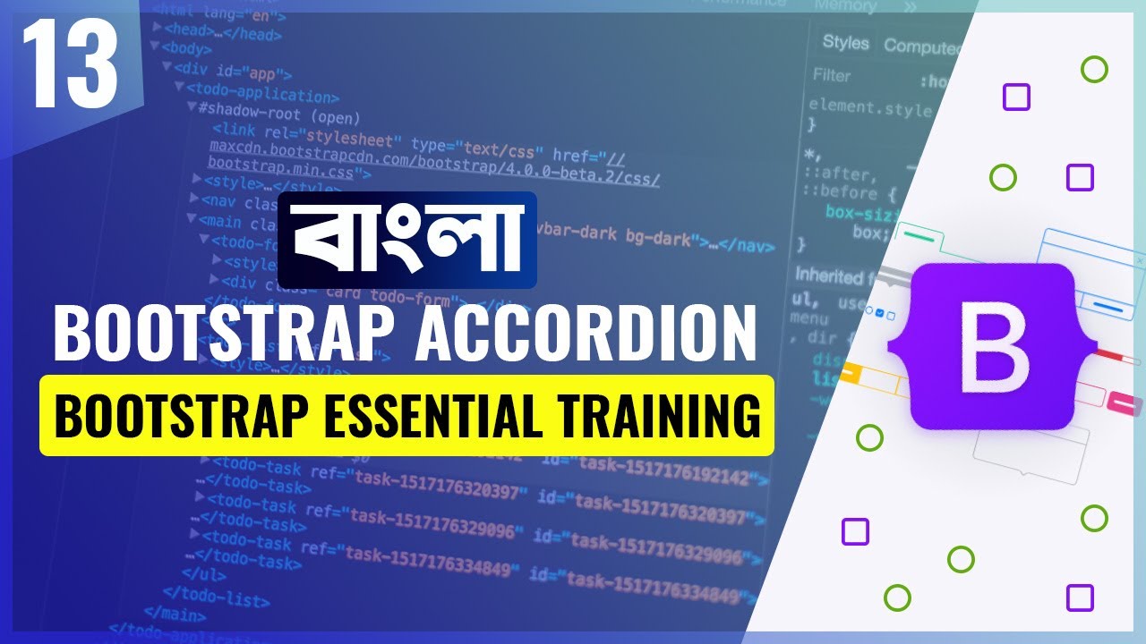 Bootstrap 5 Tutorial For Beginners Bangla Bootstrap 5 Accordion Part 13 Youtube 0628