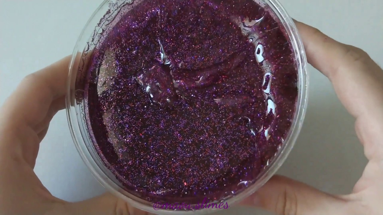 SLIME VIOLET PAILLETTES - YouTube