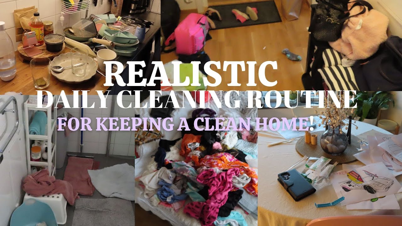 🌹🌹REALISTIC SINGLE MOM CLEANING ROUTINE// CLEANING MOTIVATION //PUT ...