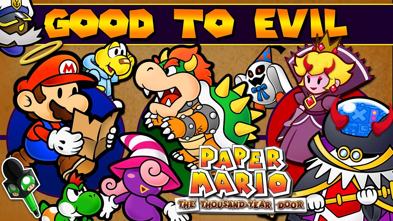 Paper Mario: The Thousand-Year Door Characters: Good to Evil - YouTube