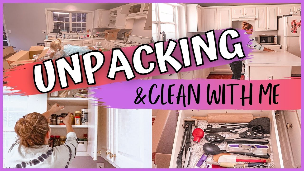 Unpacking the Kitchen | Cleaning Motivation | Organizing - YouTube