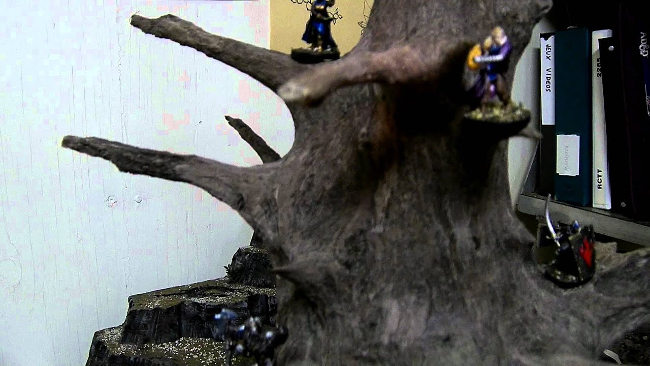Miniature Terrain WIP - Giant Elven Tree - Lord of the Rings - YouTube