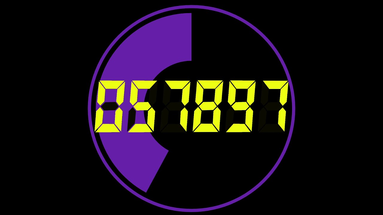 circle 100,000 to 0 countdown timer alarm🔔 - YouTube