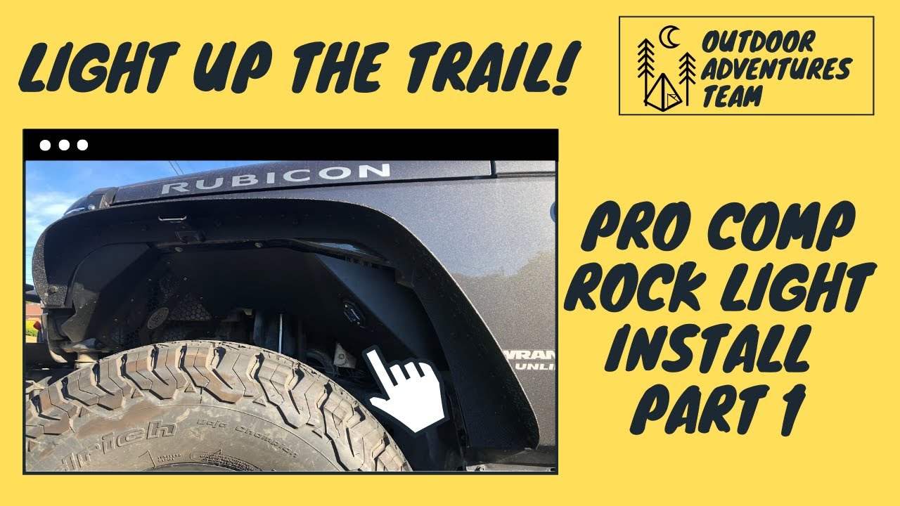 Pro Comp 6 LED Rock Light Kit Install on Jeep Wrangler - Part 1 - YouTube
