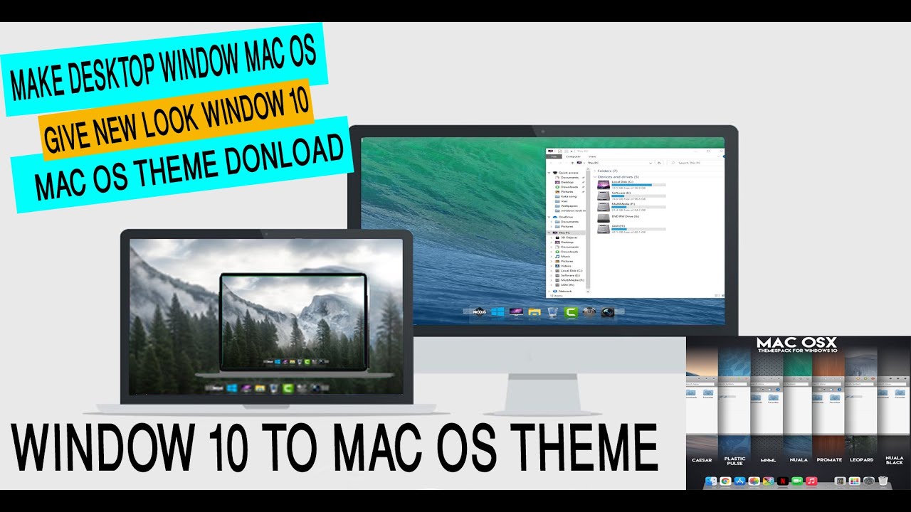 Make windows 10 look like macos - underpase