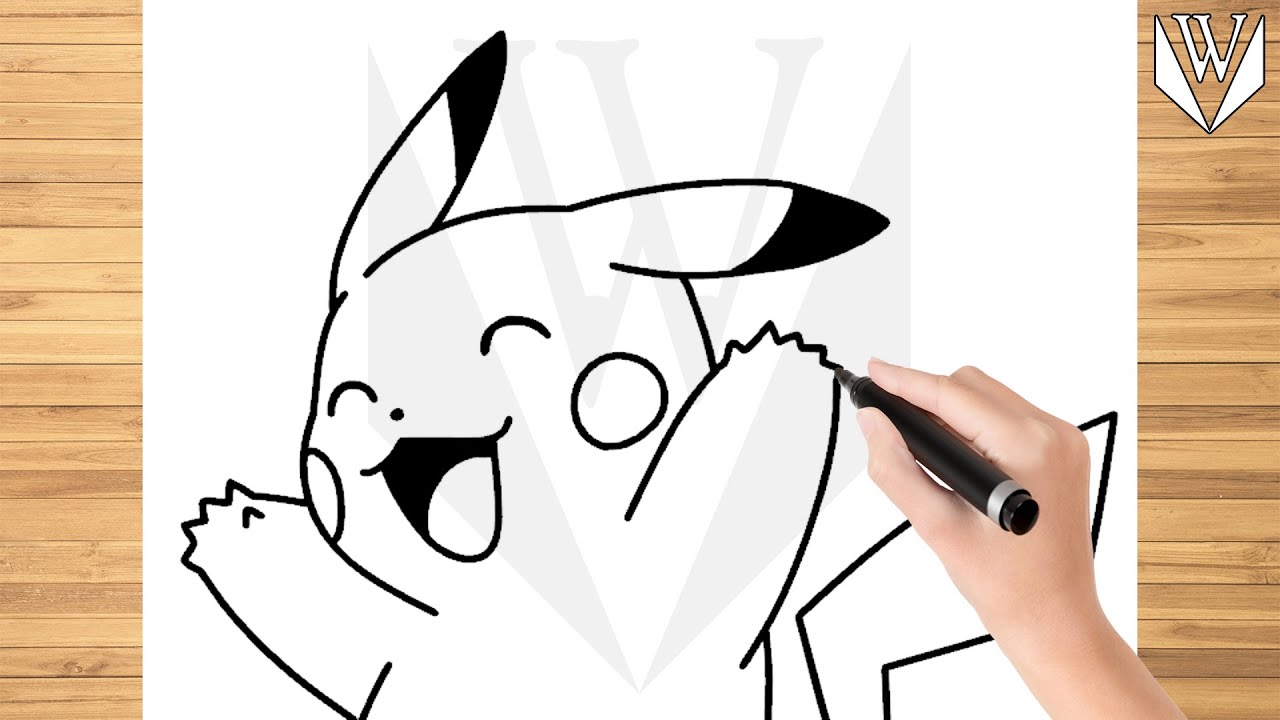 Wie man Pikachu Schritt für Schritt zeichnet | Malvorlagen kostenlos ...