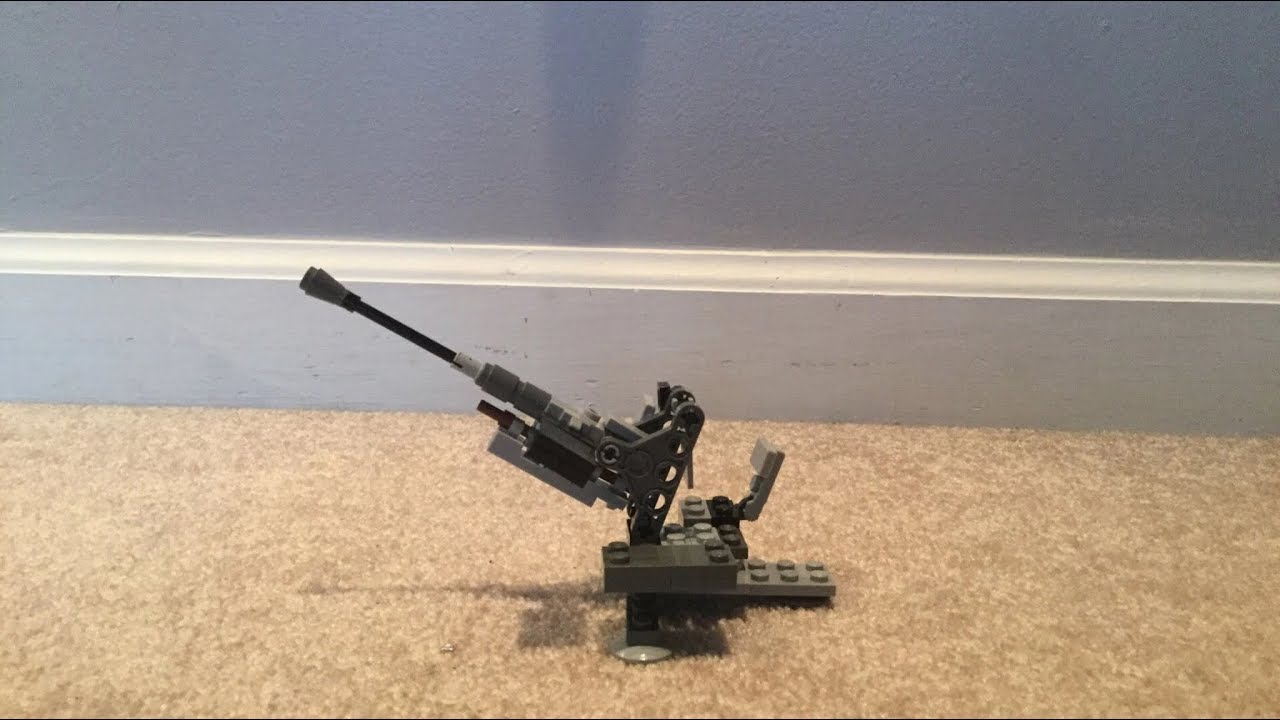 How to make a Lego WW2 Anti-Aircraft Gun - YouTube