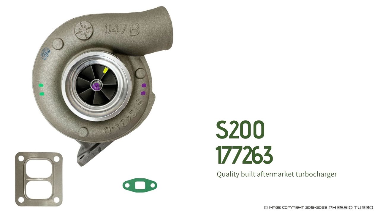 RE509436 Turbo S200 177263 For John Deere 6068, 6068H, 6068T Engine ...